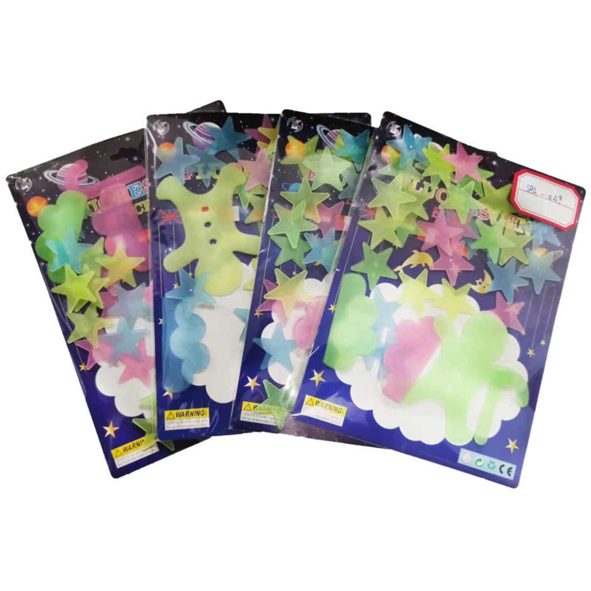 Stickers Fluorescentes en Forma de Estrellas - Brillo Nocturno – BAIMA