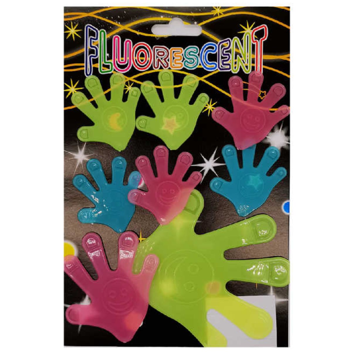 Stickers Fluorescentes en Forma de Manos - Brillo Nocturno – BAIMA