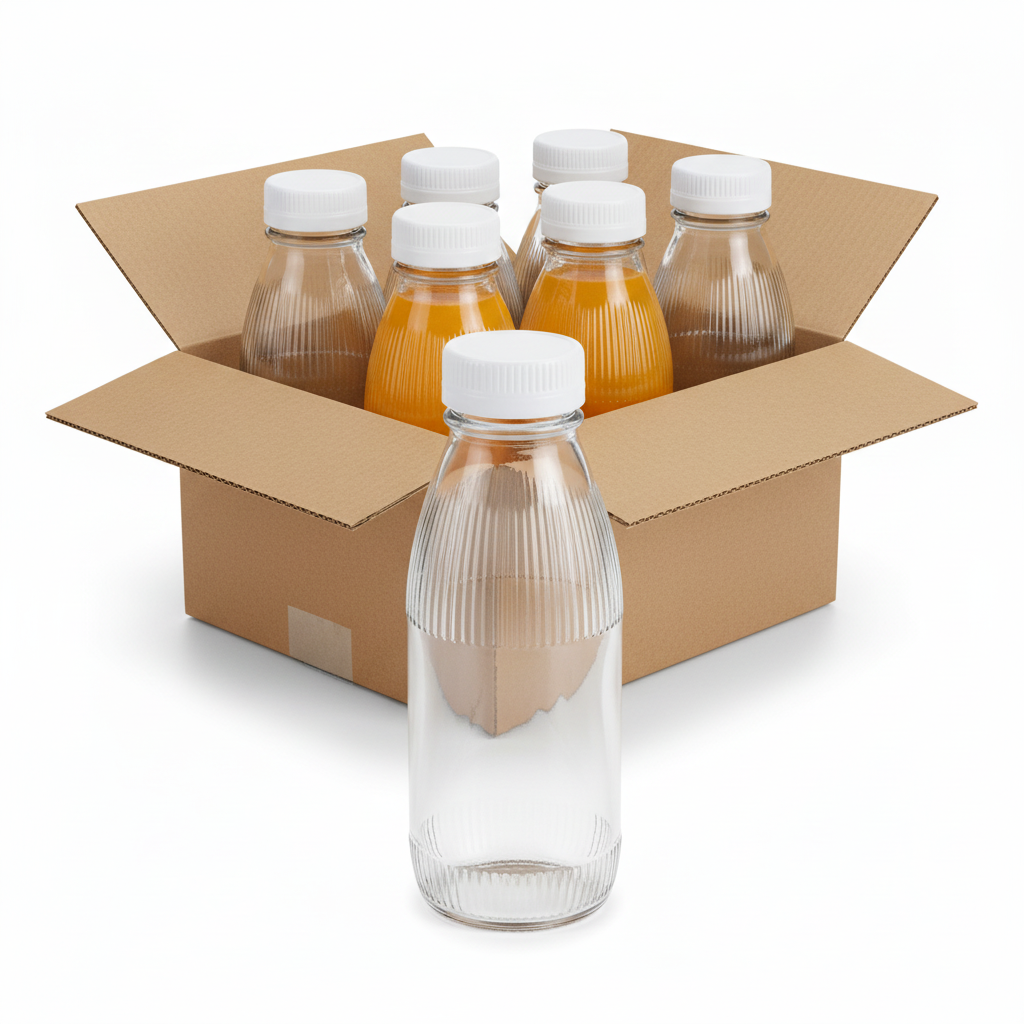 Pack 6 Botellas Vidrio 500ml Tapa Plástica - Jugos | BAIMA